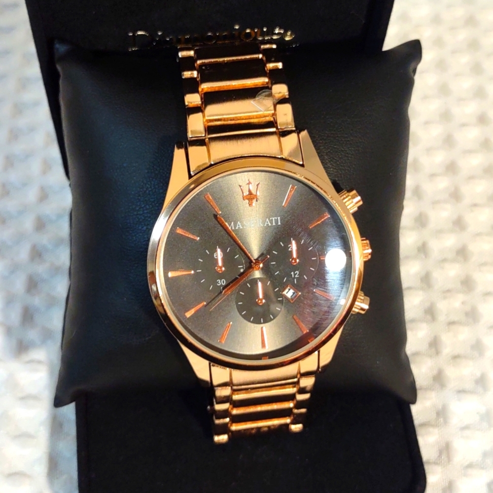 Maserati Rose Gold Men's Watch - Gem